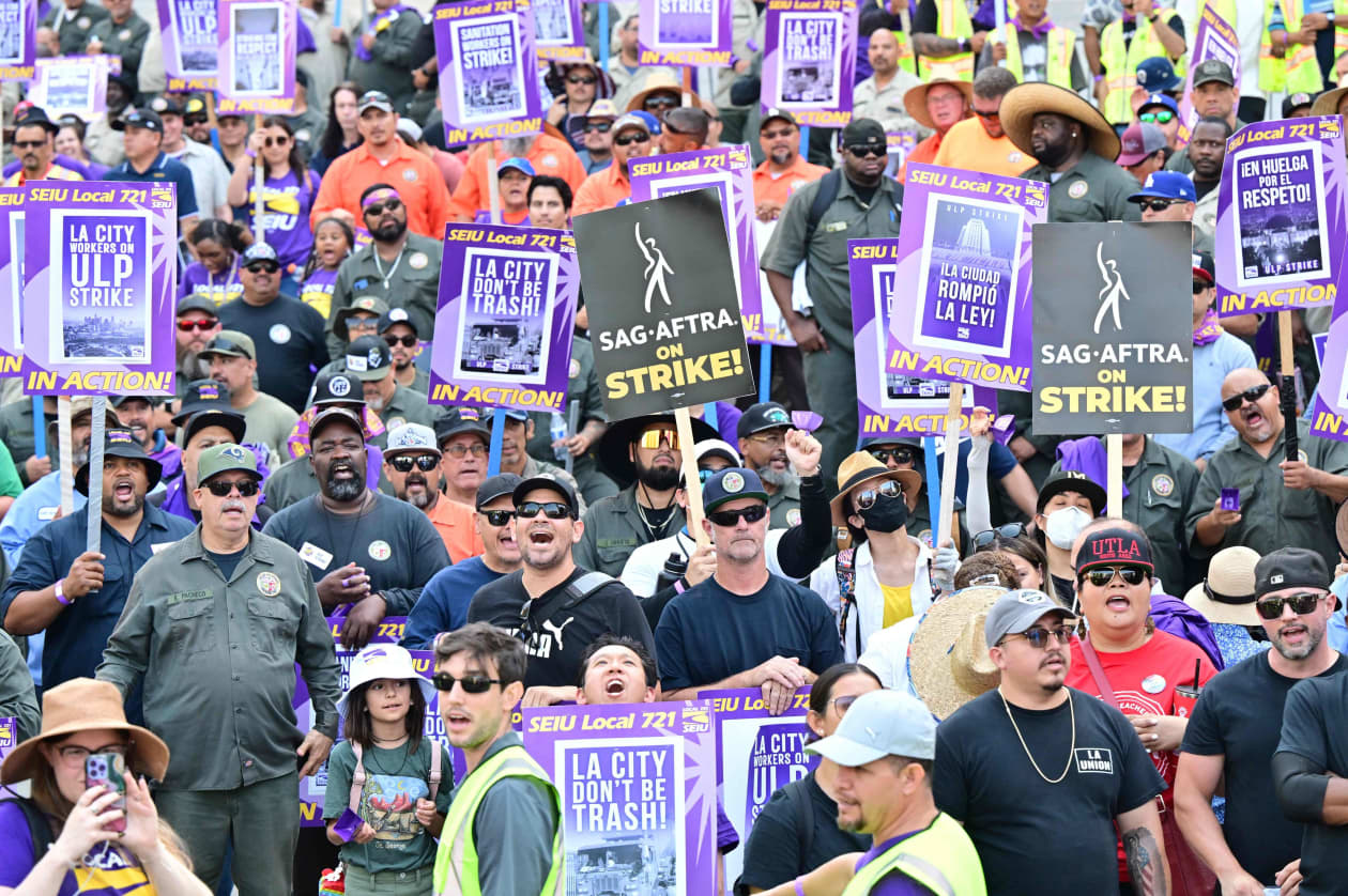 What striking city workers have in common with striking Hollywood ...