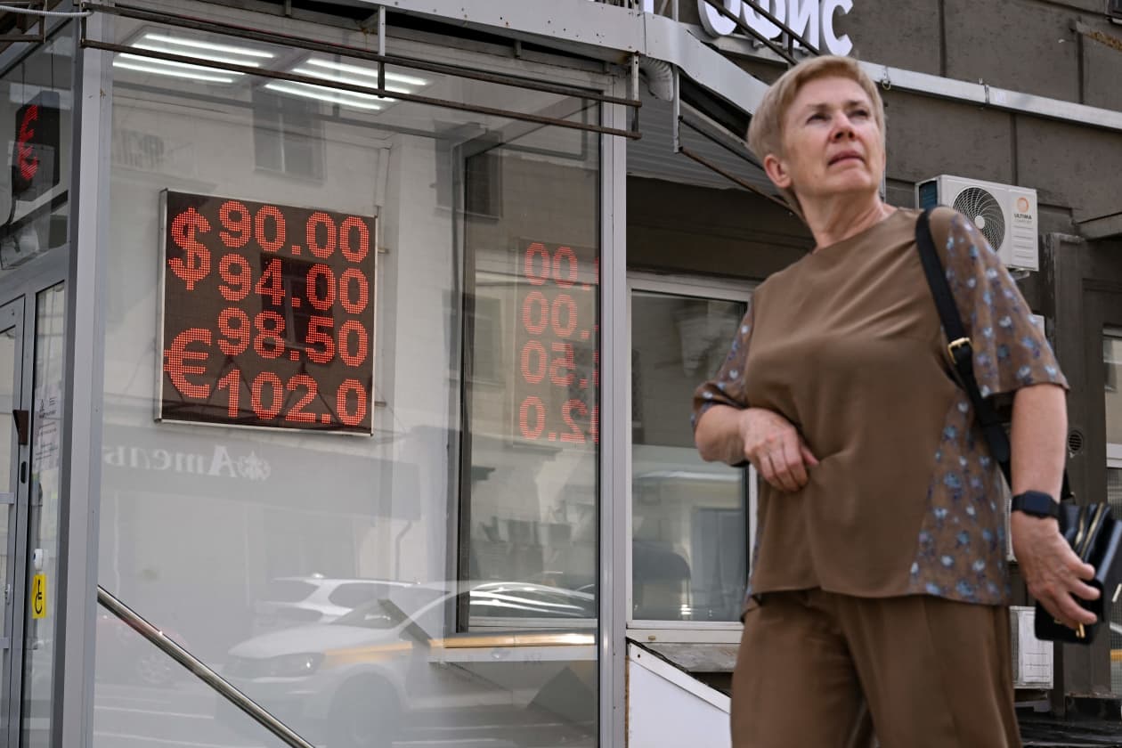 Russian ruble slides to 16-month low against U.S. dollar as capital ...