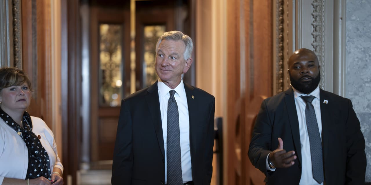 U.S. defense officials say Senate Republican Tuberville is jeopardizing national security with ...