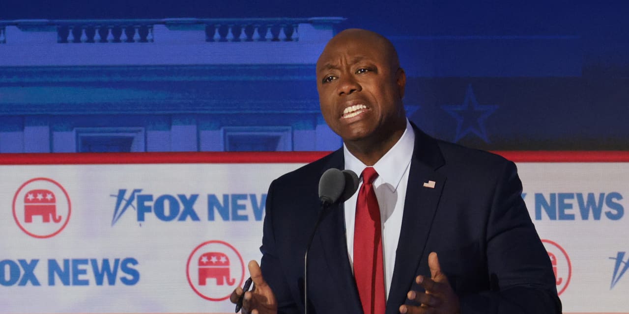 Republican presidential candidate Tim Scott says he wants to put the ...