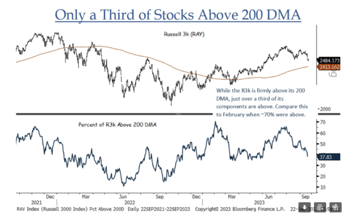 A handful of stocks have driven this year’s rally. That’s becoming a ...