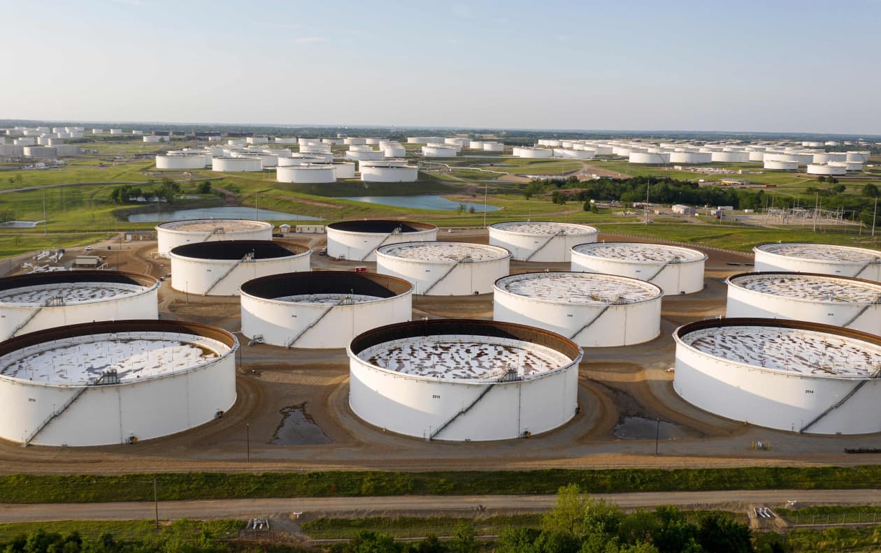 Oil prices end lower with weekly U.S. crude supplies up by over 5 ...