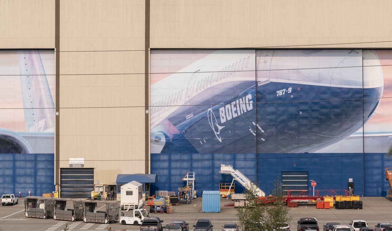 Boeing’s stock drops as workers strike, and history suggests it could ...