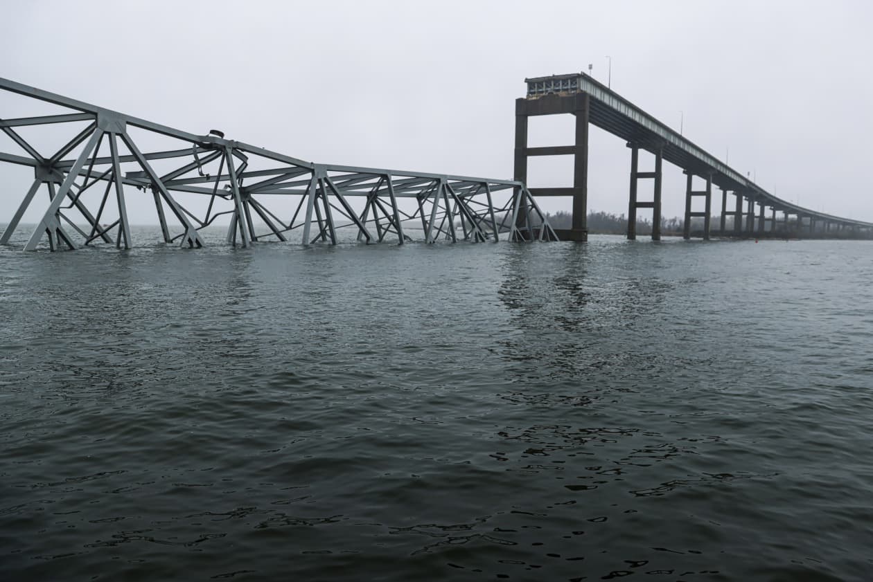 Engineers clearing collapsed Baltimore bridge say one-way channel to ...
