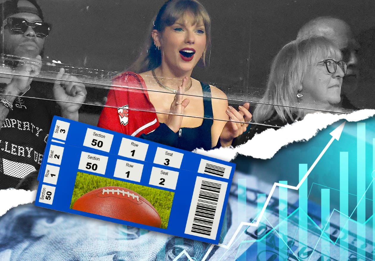 What’s driving up prices for sporting events? Taylor Swift is one ...