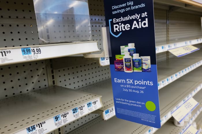 Rite Aid's stock tumbles 55% to join its cratering bonds after ...