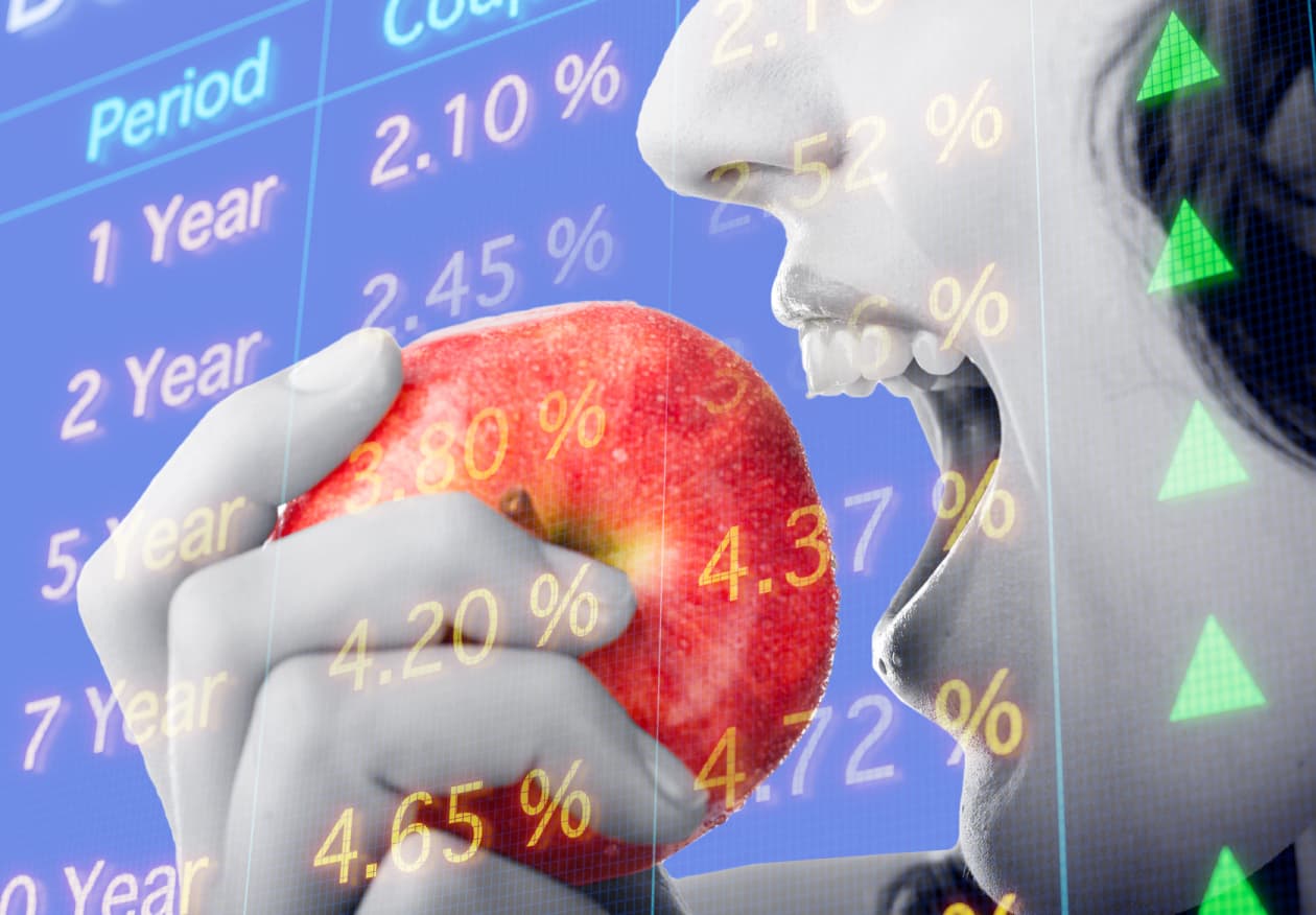 Apple bonds are yielding more than 5%. The stock has a 0.5% dividend ...