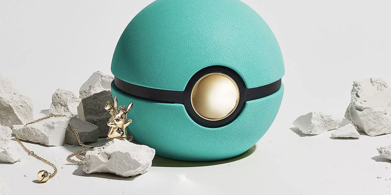Tiffany’s Pokémon collection includes an 18-karat gold Pikachu in a ...